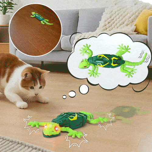 Electric Lizard Toy with LED Glowing Eyes