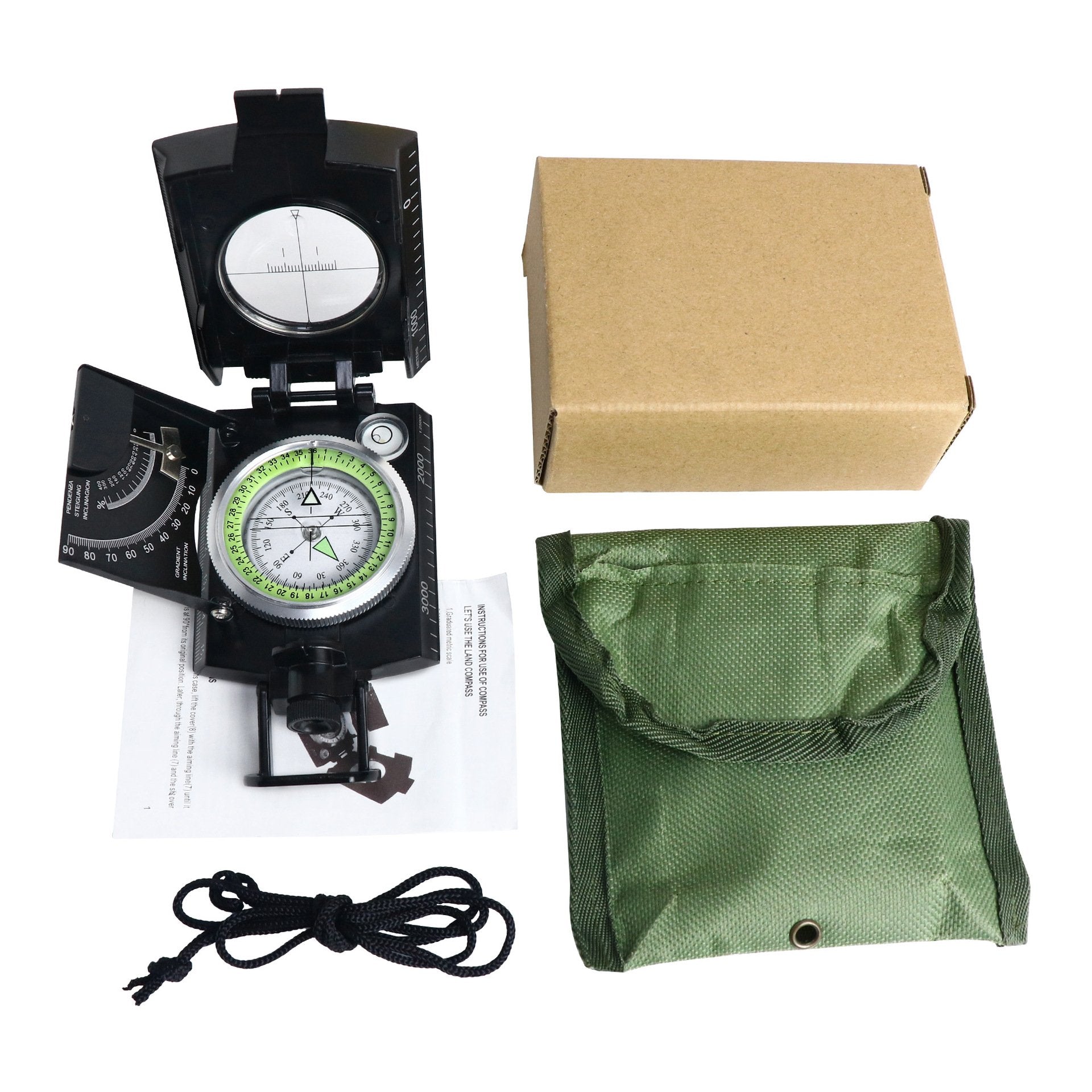 Multifunctional Military Aiming Compass with Clinometer – marnetic