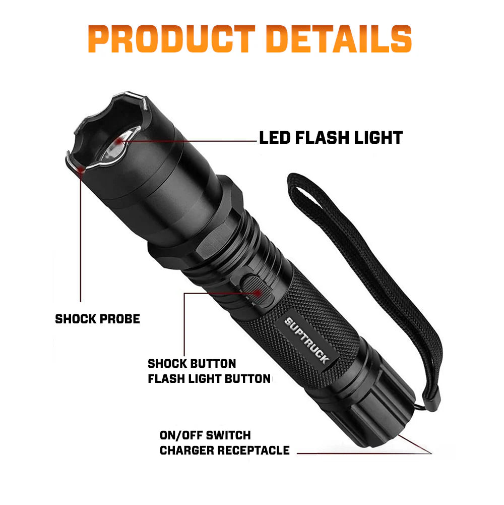 VoltGuard – X95 Tactical Stun Flashlight for Light & Defense
