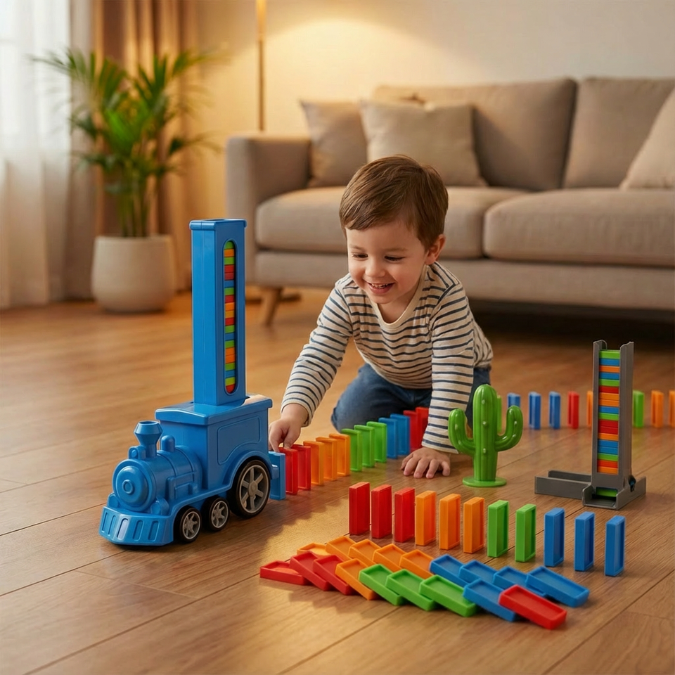 BuildTrack - Domino Train Set