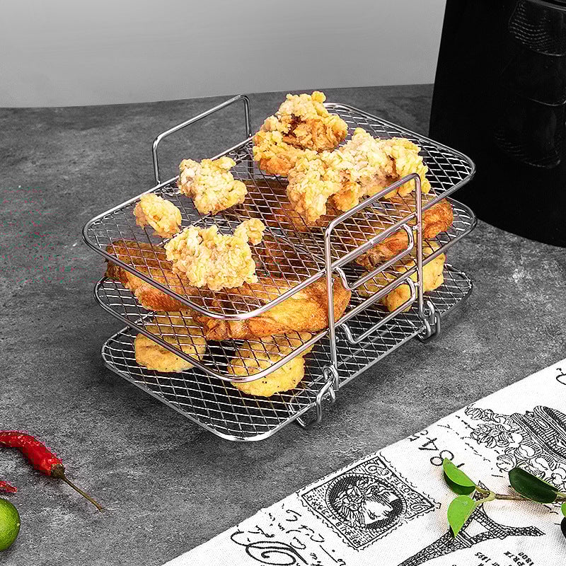 FlavorStack - Stainless Steel Air Fryer Rack – Cook Smarter