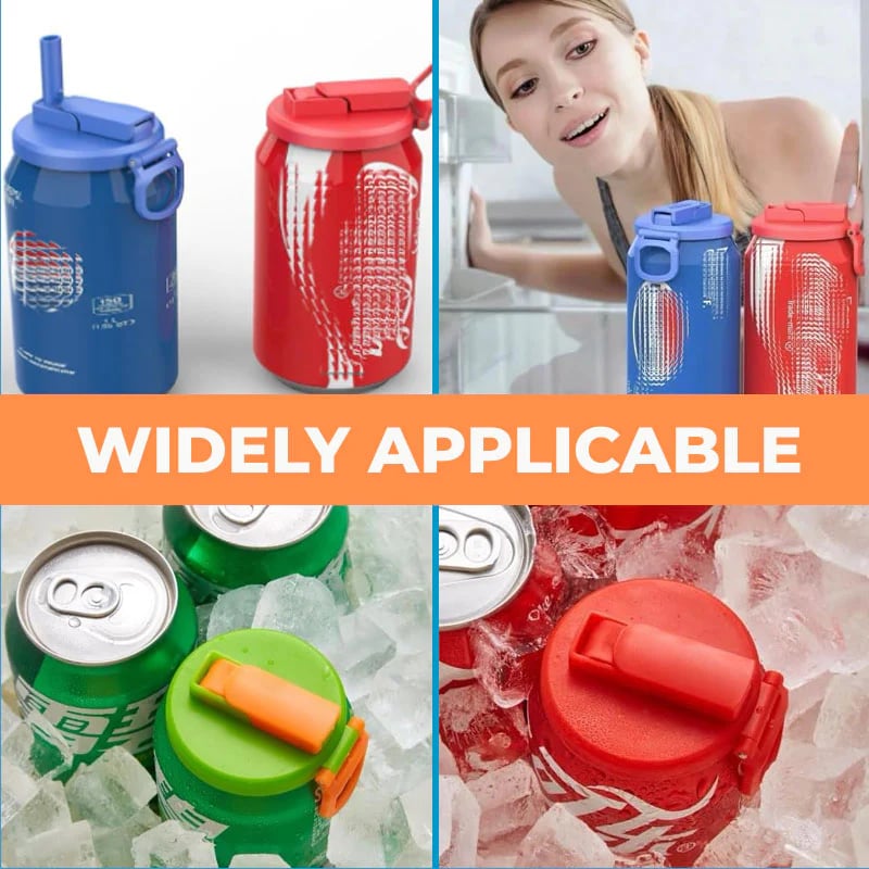 🔥Last Day Promotion 49% OFF💞Straw Soda Can Lid (BUY 3 GET 2 FREE)