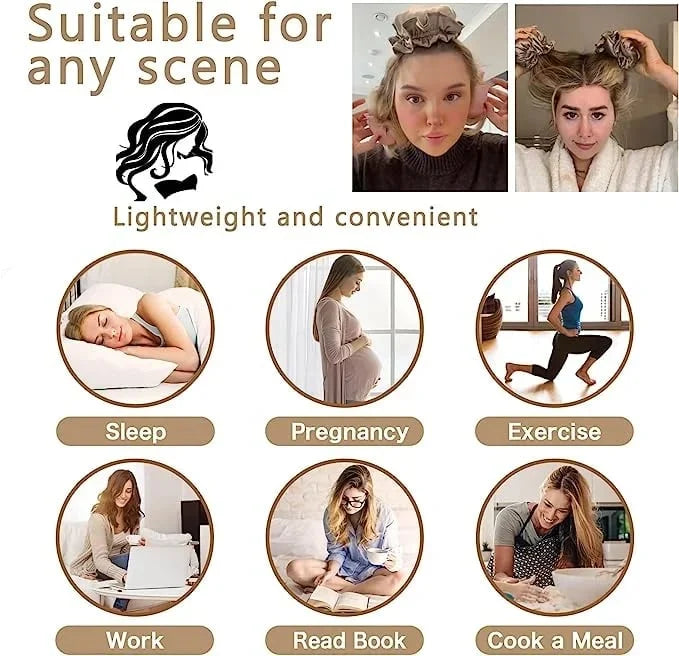 Satin Heatless Curling Buns Set – marnetic